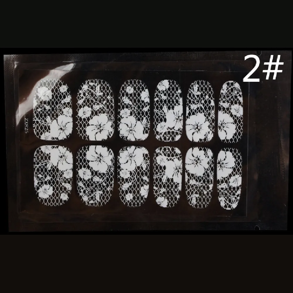 Long-Lasting White Lace Nail Art Decals: Transparent Nail Stickers for ...