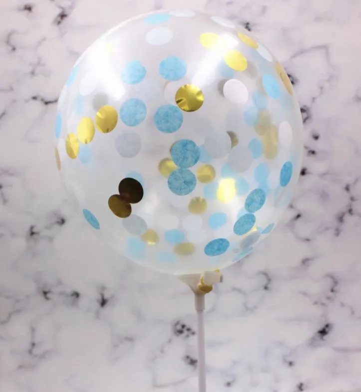 Rainbow Confetti Balloon Cake Topper Decoración De Celebración Festiva ...