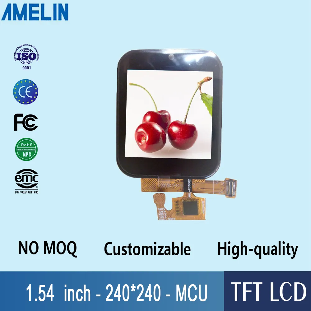 54 Square IPS TFT LCD Module - 240x240 Display w/ CTP Touch & MCU ...
