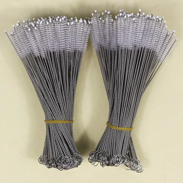 DHgate.com:Premium Stainless Steel Straw Cleaner Brush Set - 200mm ...