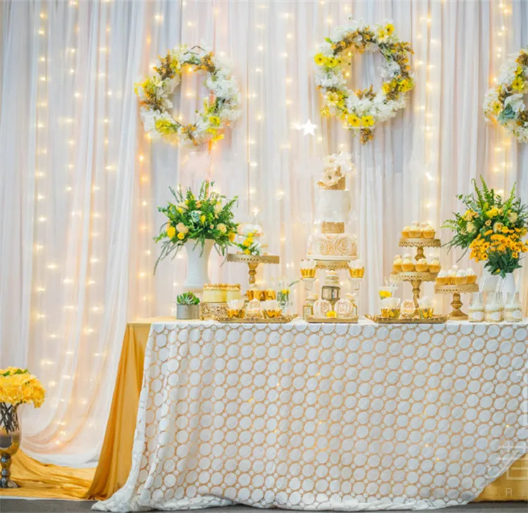 Elegant Fabric For Photo Backdrop Curtain Lightweight Drape With Sash ...