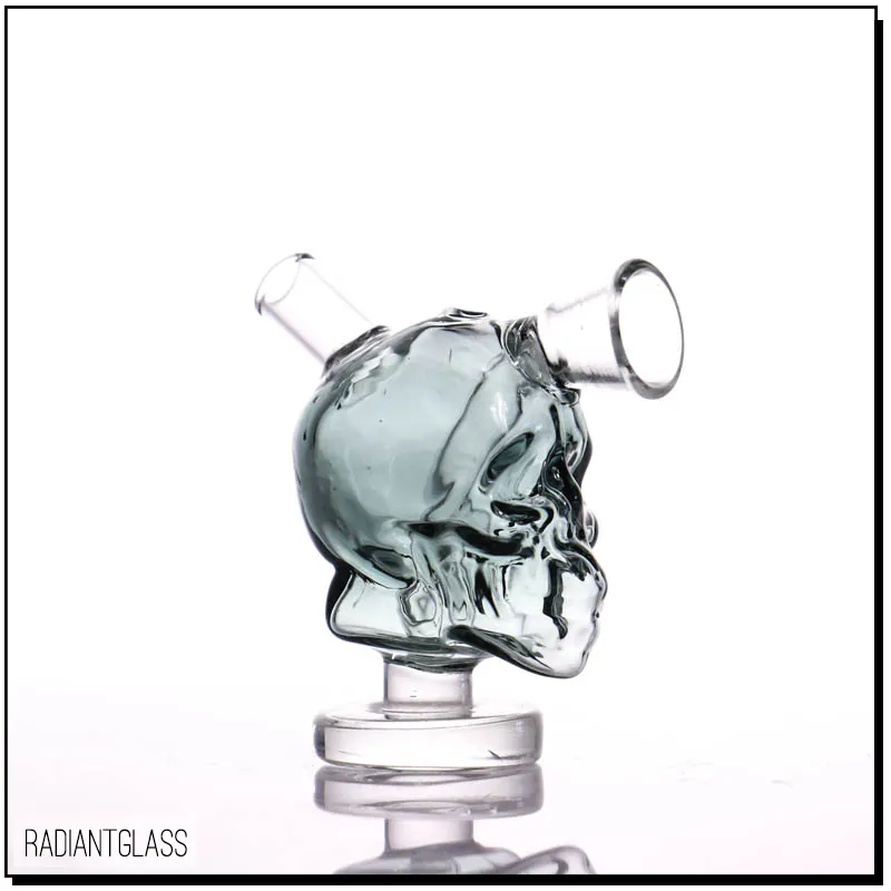 Miniature Bongs: Novelty Skull Design Glass Smoking Pipe, Portable ...