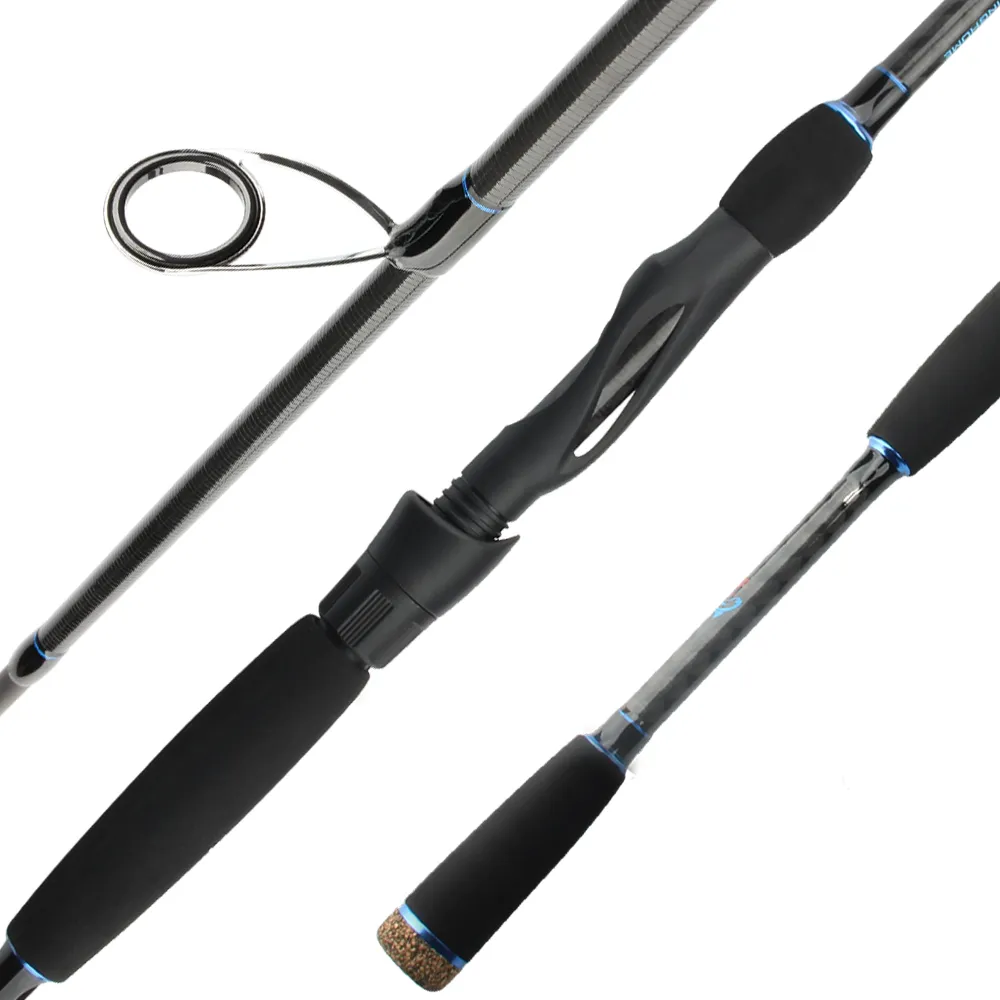 2.28m Professional Bass Fishing Rod, Fast Action Spinning Lure Rod, 7kg ...