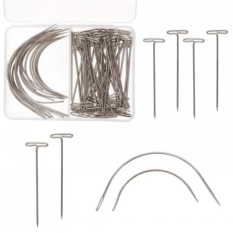 Wig T Pins C Curved Needles Hair Weave... From Samgamibaby, $2.62 ...