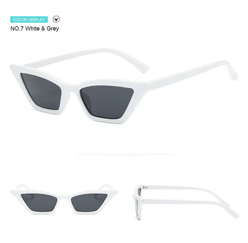Luxury Vintage Cat Eye Small Sunglasses For Women Retro Small Red And