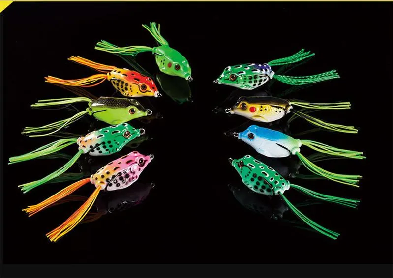 Lifelike Soft Rubber Frog Fishing Lure 4.5cm/8g, 5cm/11g, 5.5cm/14g ...