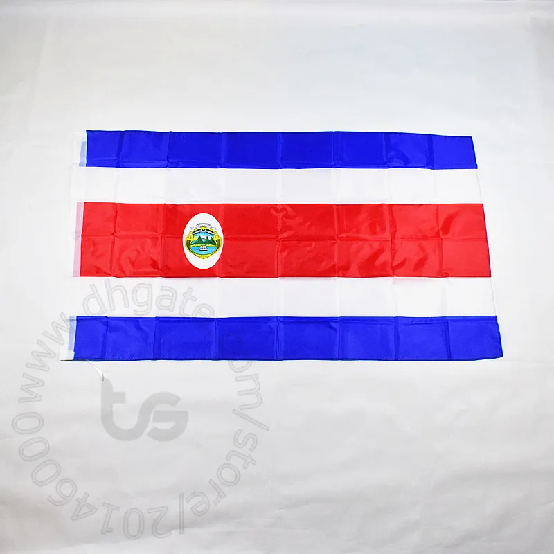 Costa Rica Bandera Libre Del Envío 90 * 150 Cm Para Colgar La Bandera ...