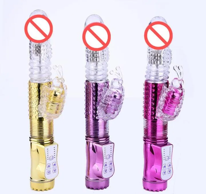 36modes Rotating Thrusting Rabbit Vibrator Butterfly Clitoris