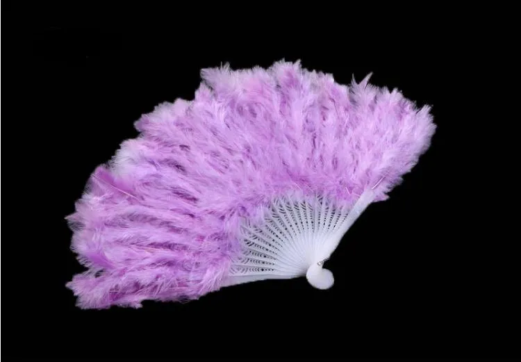 Elegant Feather Fans: Decorative Fluffy Hand Fans For Weddings, Parties ...