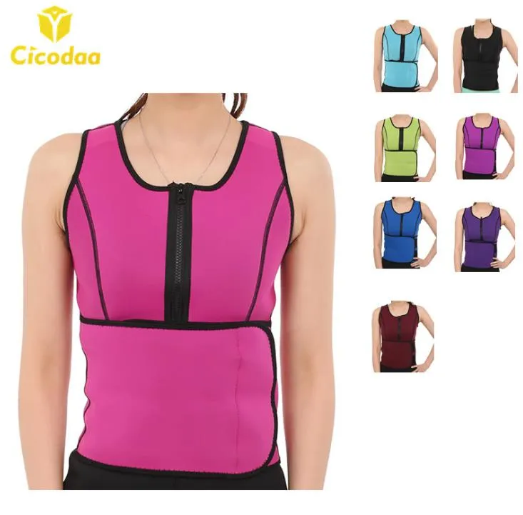 Adjustable Neoprene Body Shaper For Women Slimming Vest With Thermo ...