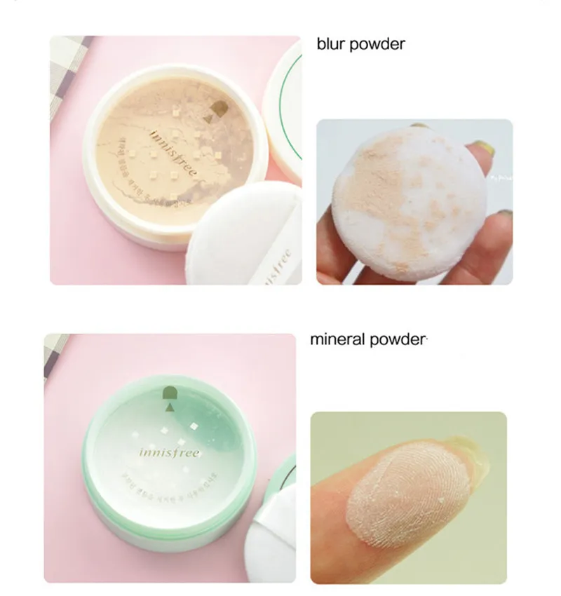 DHgate.com:Brand Innisfree No Sebum Mineral Powder + Blur Powder Oil ...