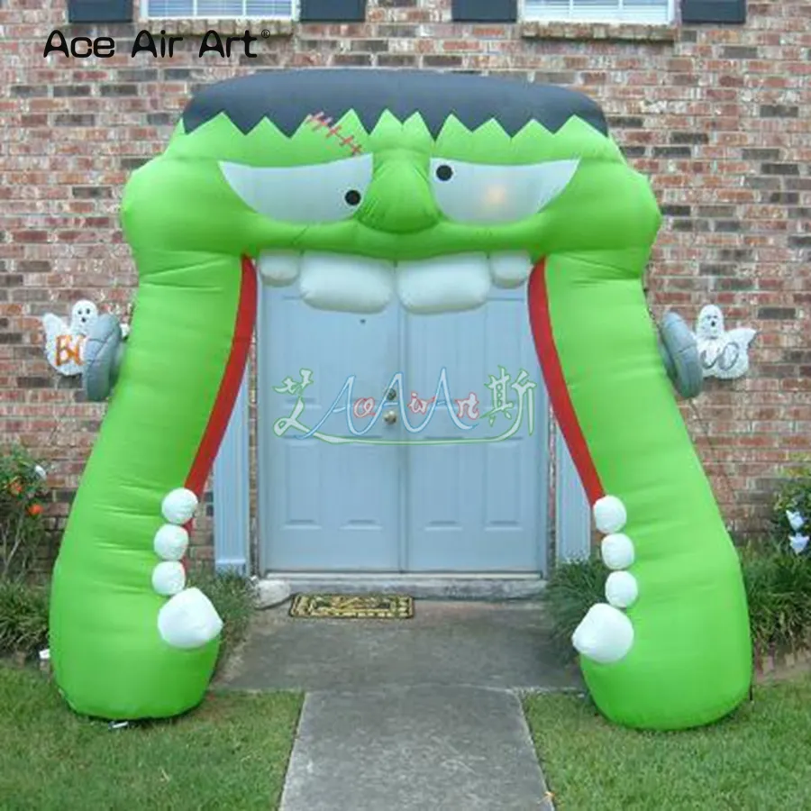 Wholesale Inflatable Frankenstein Head Arch For Halloween Entrance And ...