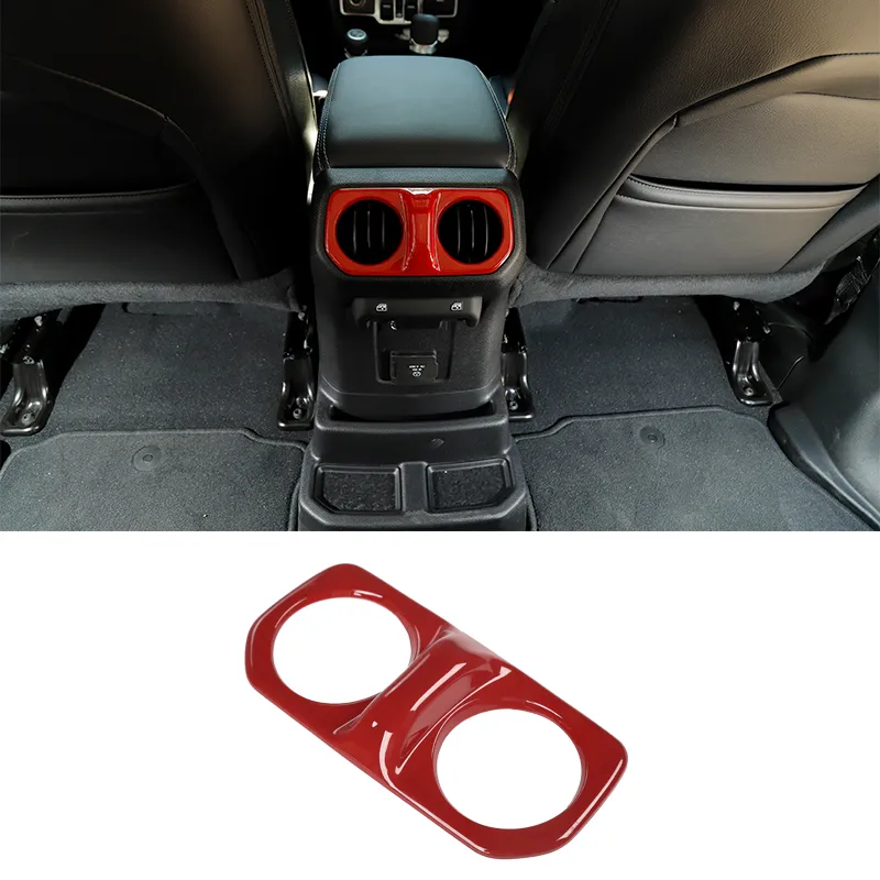 Air Inlet Decor Panel Red Armrest Box For Jeep Wrangler Auto Interior ...