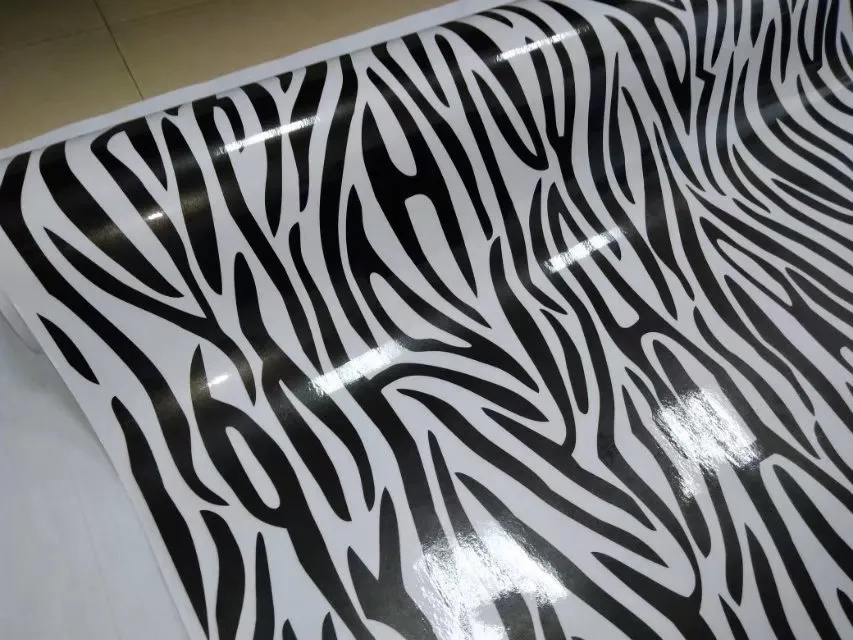Impressive Zebra Camo Vinyl Car Wrap with Air Bubble Free Printed ...