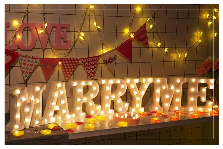 Light Up Letters Letter Light Letter Alphabet A Z Para Adornos De Árbol ...