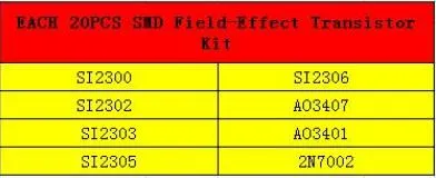 Wholesale SMD Field Effect Transistor Pack SI2300 SI2302 SI2303 SI2305 ...