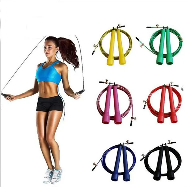 DHgate.com:3M High-Speed Steel Wire Adjustable Jump Rope for Crossfit ...