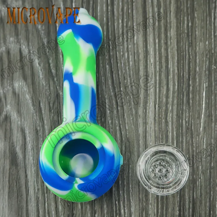 Silicone Oil Burner Dab Pipes 4.25 Smoking Pipes Multi Function Dry ...