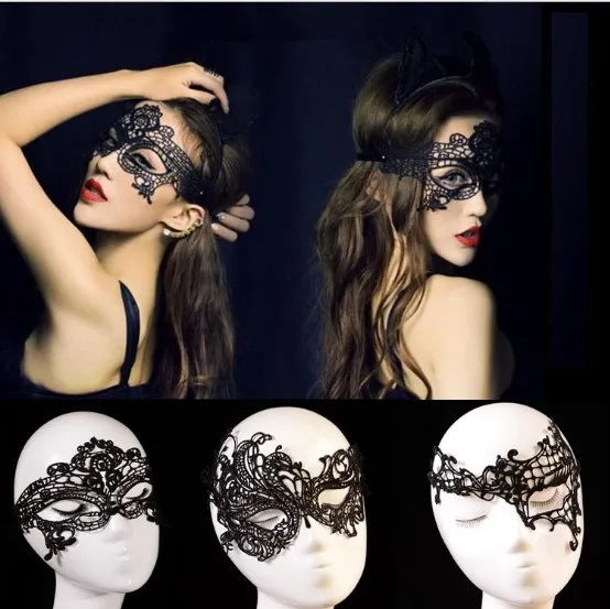 DHgate.com:Halloween Black Lace Mask for Masquerade Party, Sexy Cutout ...