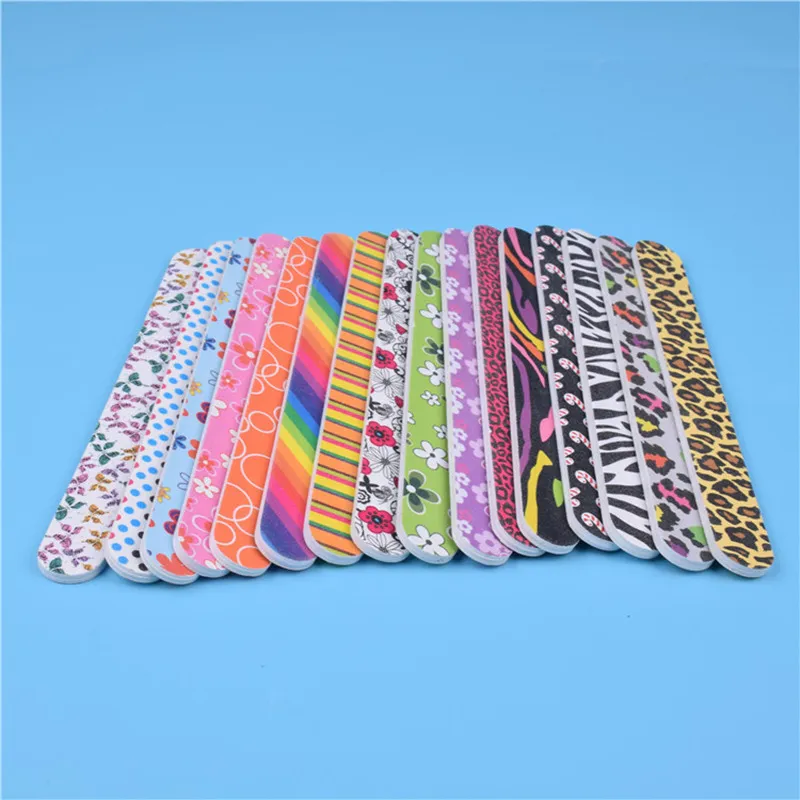 Professional Double Sided Cute Nail Files Mini Colorful Sandpaper For ...