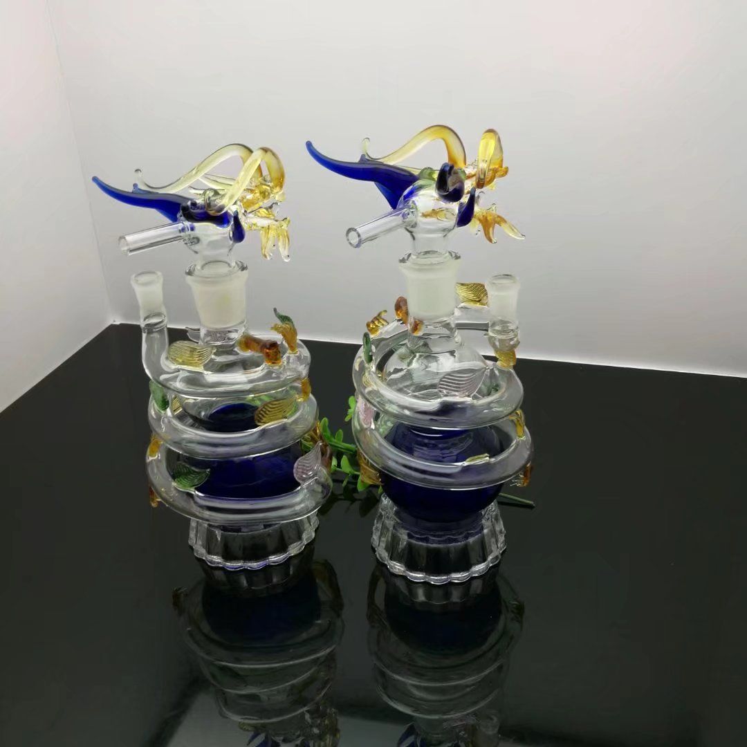 Bongas De Agua De Vidrio Espiral Múltiple Bongs De Vidrio Al Por Mayor ...