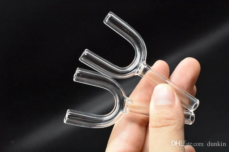 High Quality Double Glass Snuff Sniffer Pipe Portable Smoking Pipe With ...