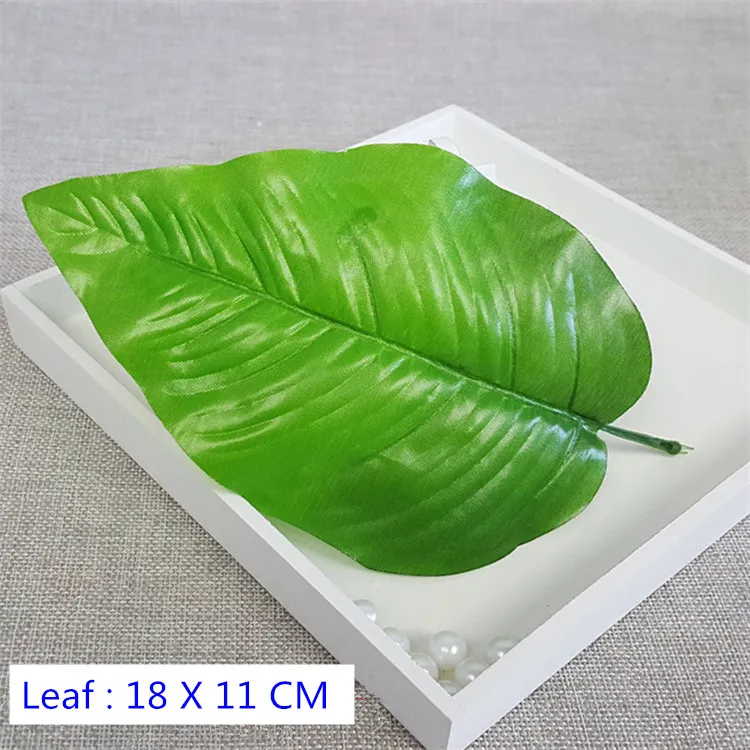 Big Leaves Artificial Fake Rose Flower Vine Leaf Diy Flower Bouquet ...