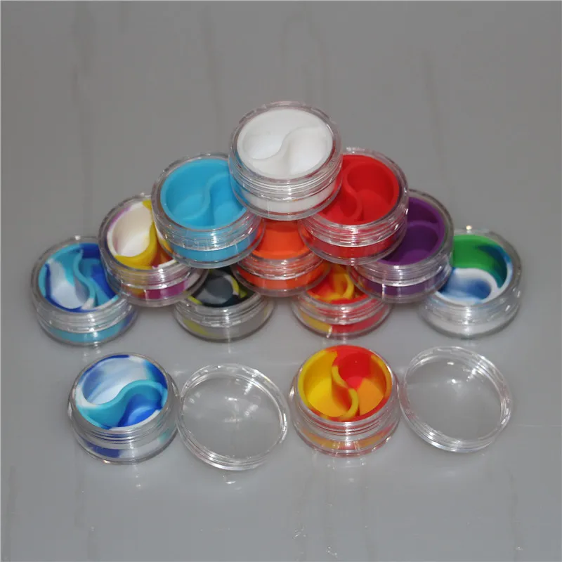 Small Clear Containers For Concentrates Acrylic & Silicone Jars For Wax ...