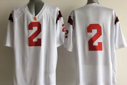 USC Trojans College Football Jerseys Allen Lott Woods Sanchez Seau Bush ...