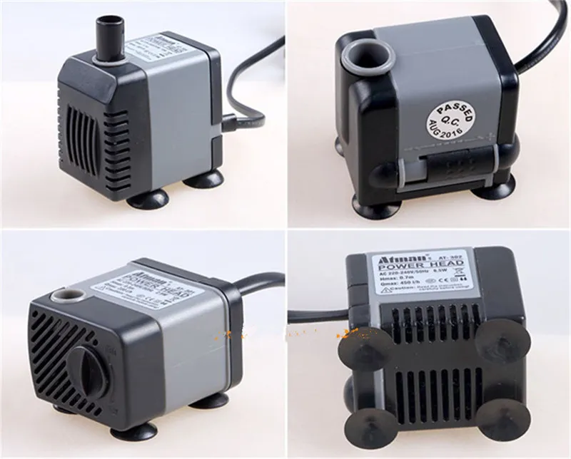 Atman AT 302 6.5W 450L / H Аквариум Fish Tank Водяной Насос Poweheader ...
