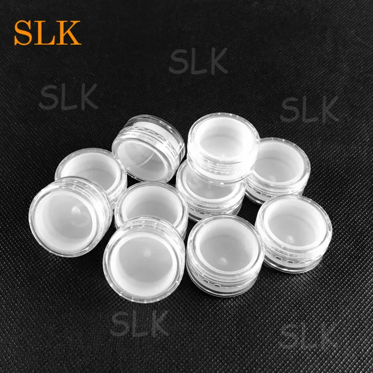 Write Clear Rainbow Plastic Dab Containers Wax Stash Jar Dry Herb Oil ...