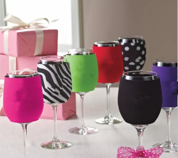 Neoprene Wine Glass Insulator Sleeve Anti Frozen Mulled Wine Holder In A Color From Zealweb 0