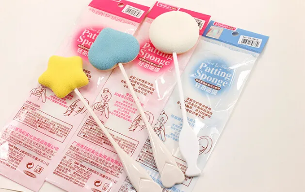 New Arrival: Long Handle Cotton Sponges Applicators for Face and Back ...