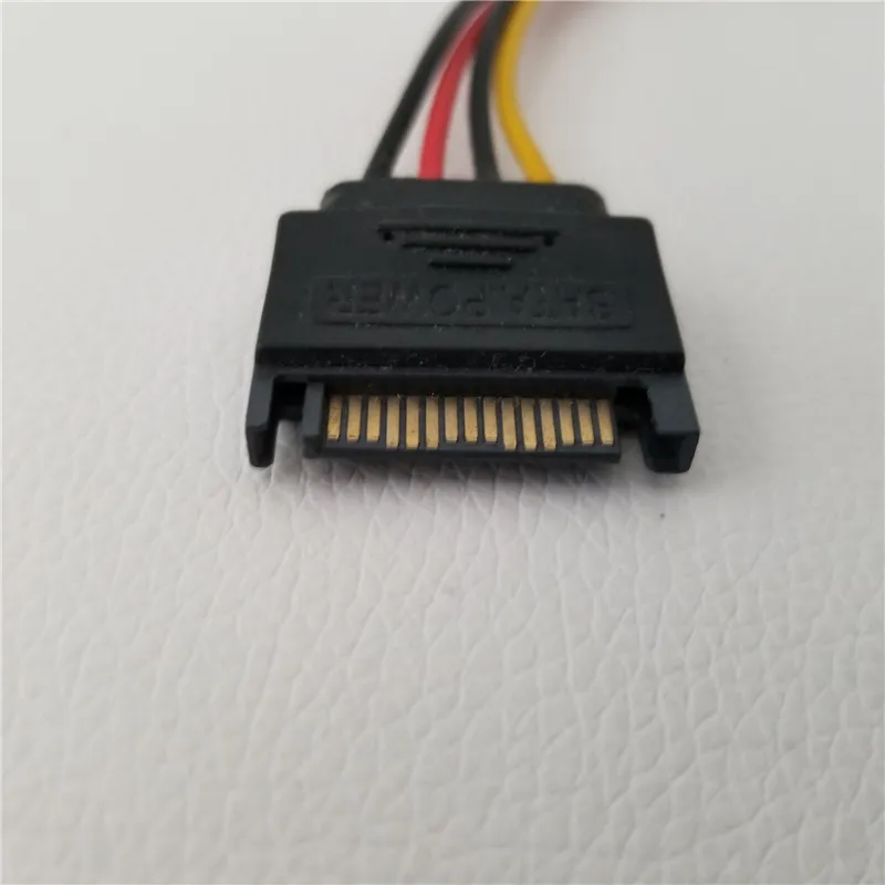 SATA Cable 15Pin To 4Pin FDD Floppy Male To Female Power Cable For PC ...