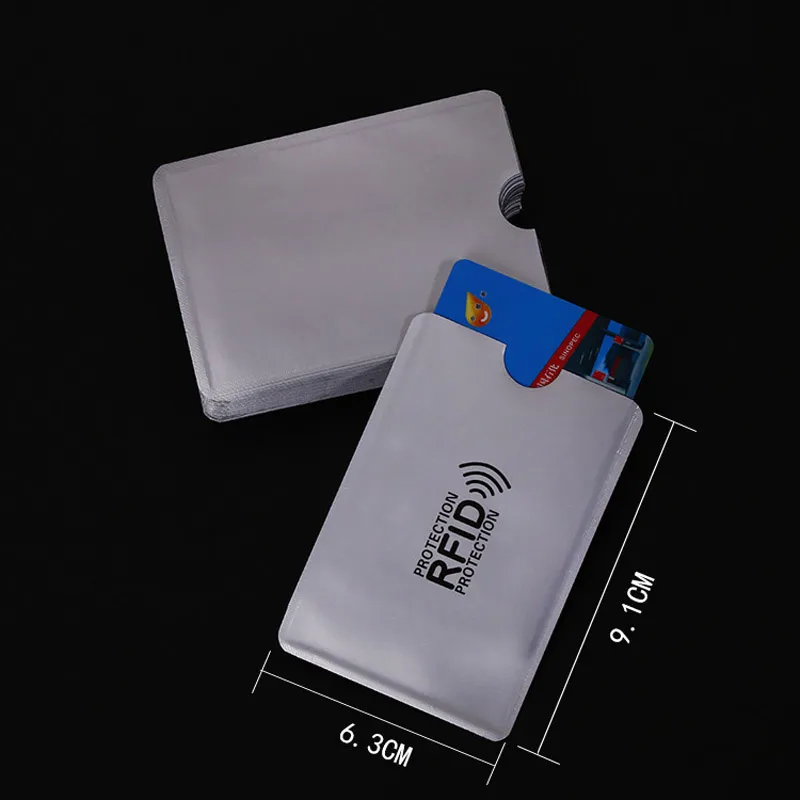 RFID Blocking Credit Card Holder - Aluminum Wallet Protector, Secure ...