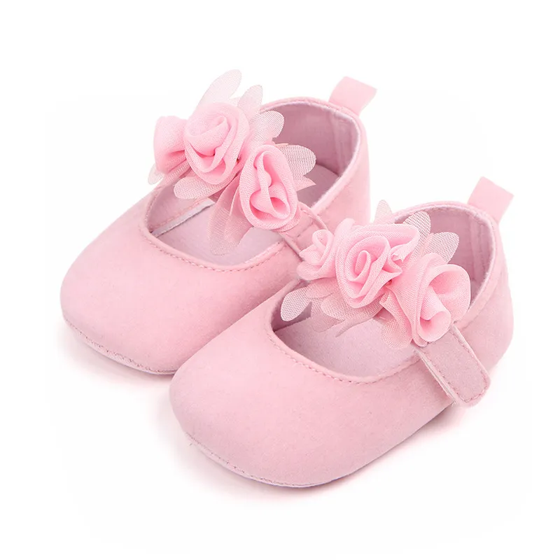 Infant Mary Jane Cotton Shoes for Newborn Girls Spring Autumn Wedding ...