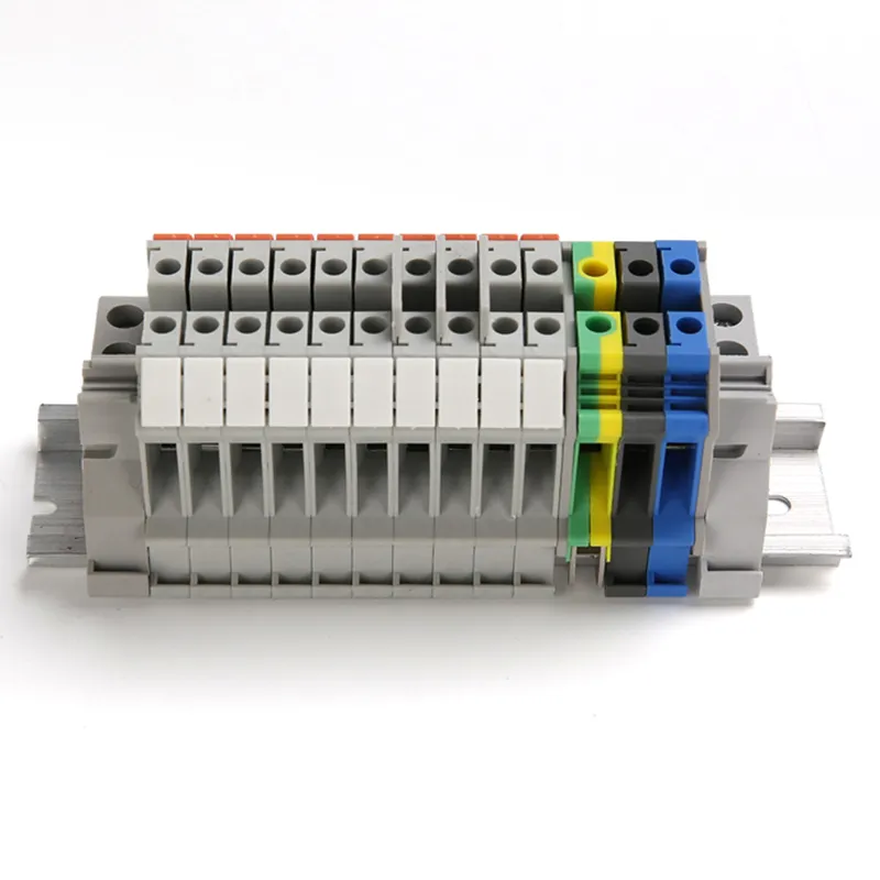 ZB6 Blank DIN Rail Terminal Block Marker Strips - White Labels for UK-2 ...