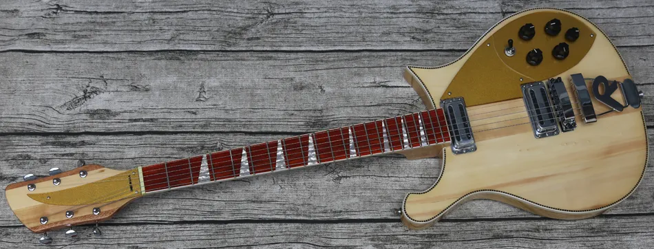 660 6-String Natural Electric Guitar with Neck-Thru Body, Gloss Varnish ...
