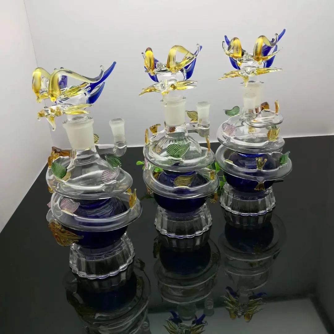 Bongas De Agua De Vidrio Espiral Múltiple Bongs De Vidrio Al Por Mayor ...