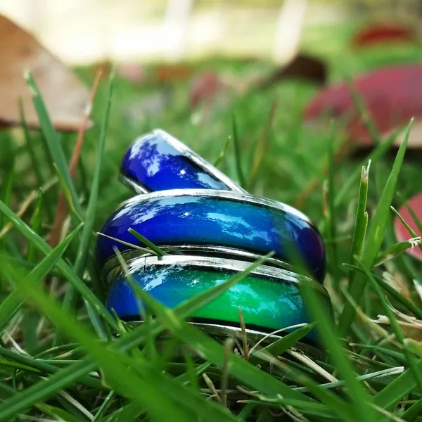 Color Changing Mood Changing Finger Ring For Kids 6MM Fashion Cremation ...