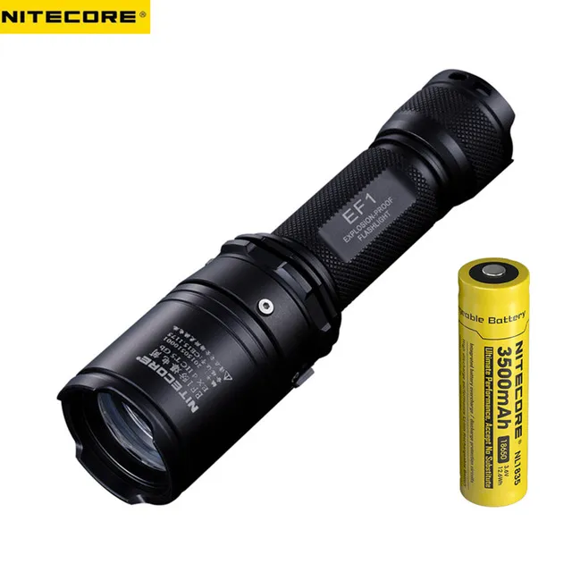 NITECORE EF1 830LM Explosion Proof LED Tactical Flashlight ProTorch Ex ...