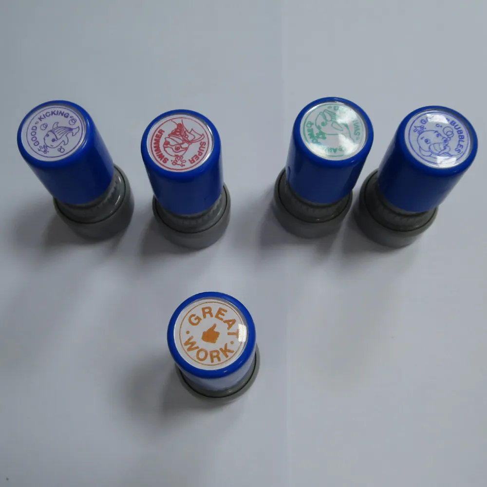 Customizable Cartoon Self Inking Self Inking Stamps In Colorful Blue ...