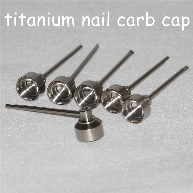 New Domeless Titanium Nail 14mm 18mm Female With Carb Cap Dabber Tools ...