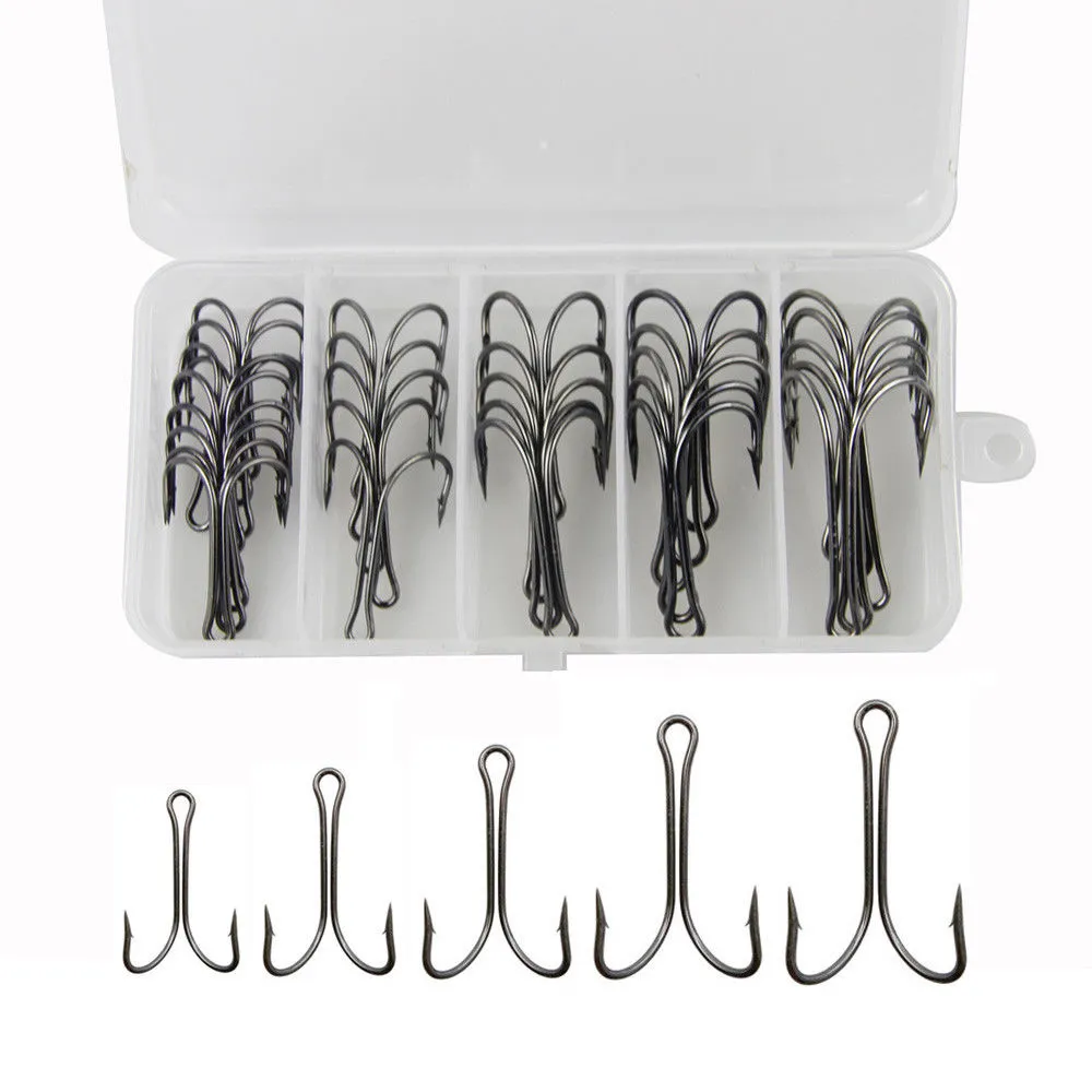 Catfish Hooks Fishing Double Hooks Kit: Frog Toad Carbon Steel ...