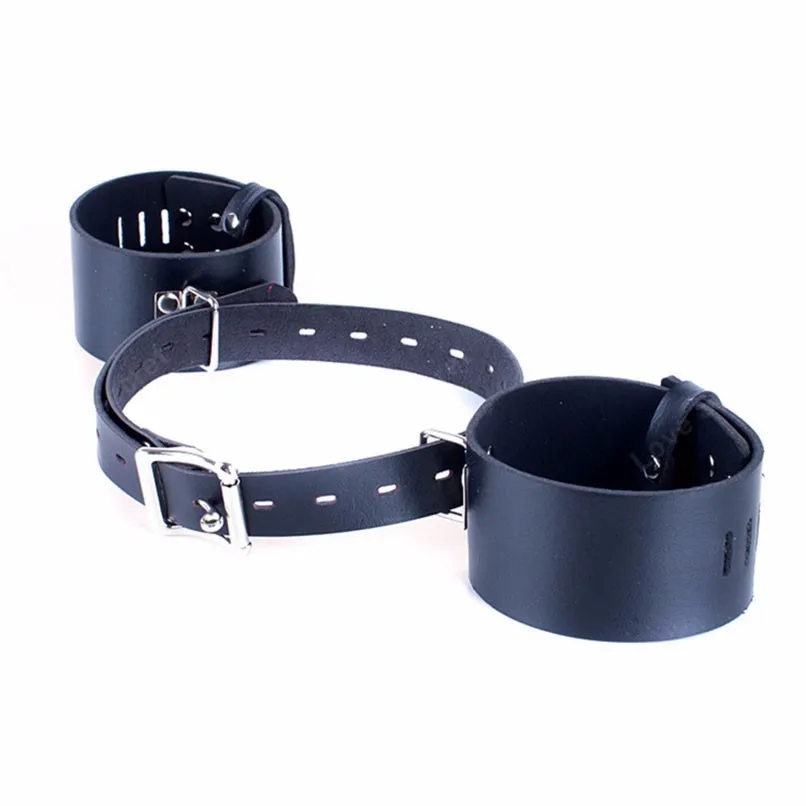 Soft PU Leather Arm Restraints Adjustable Hand Cuffs For Adult Play ...