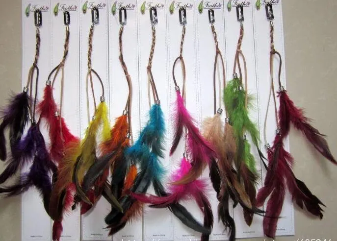 Long Feather Hair Extensions: Clip-In Wedding Accessory for Bridal ...