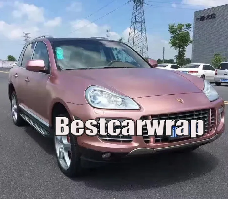Rose Gold Vinyl Car Wraps: Air Bubble Free 1.52x20m Rolls For Smooth ...