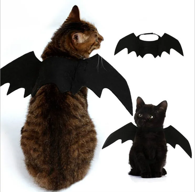 Cat Bat Wings Costume Halloween Cosplay Pet Accessories For Dogs And ...