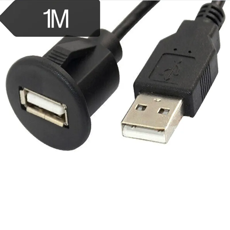 USB Extension Lead Cable For Car Dashboard Mounting Panel Installation ...