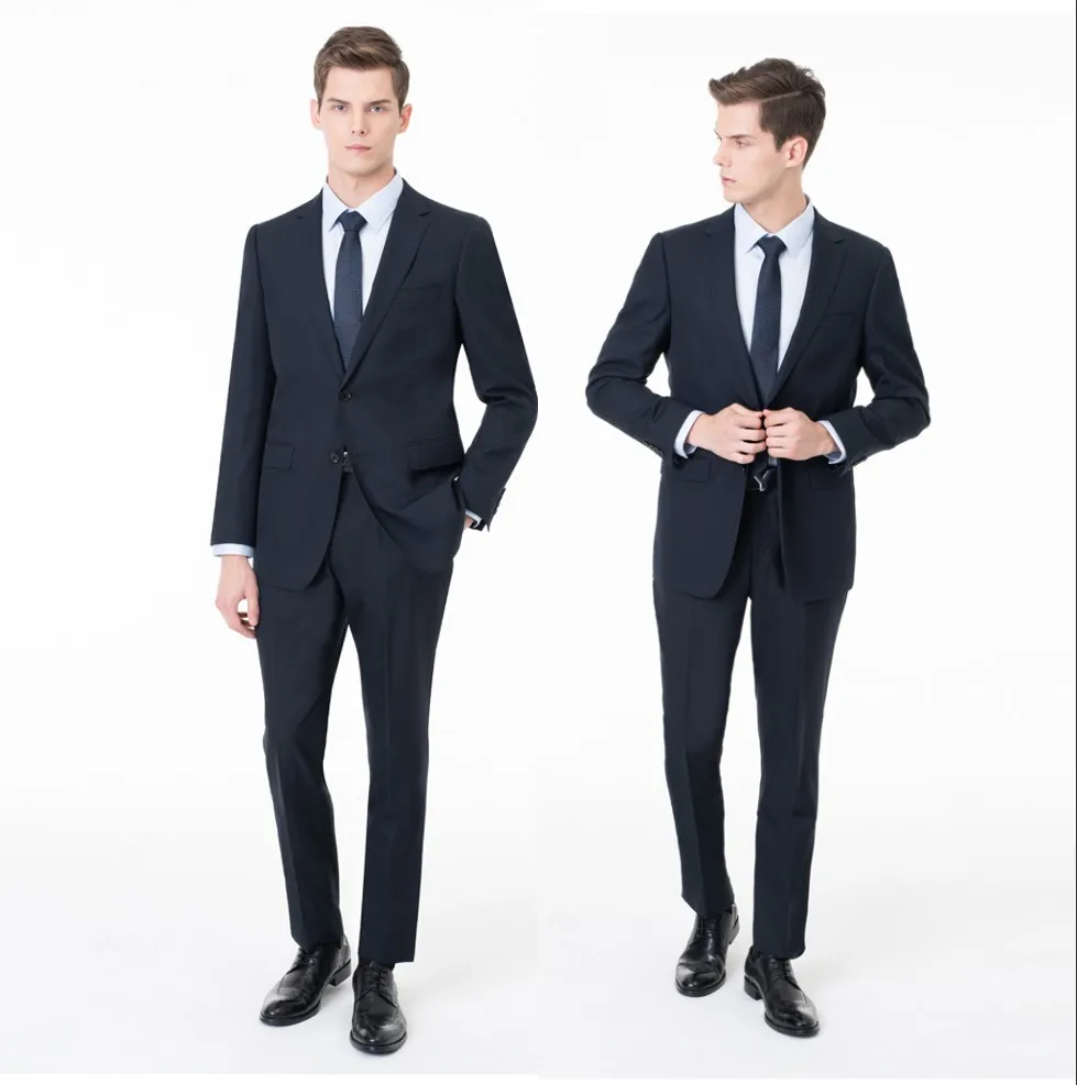 Cyan Stripe Men Wedding Suits Slim Fit Groom Formal Wear Best Men Groom ...